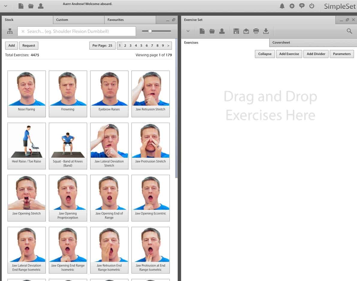 Simpleset Exercise Software Review - 360Clinician